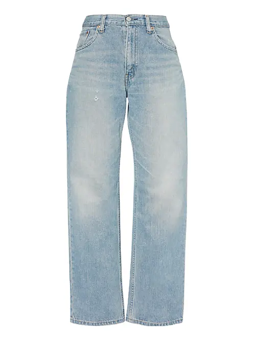 CASEY JEAN BY JEAN VINTAGE Straight-leg Mid-rise Jeans With Structured Waist - Light Blue Wash