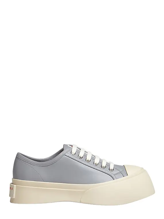 Marni Pablo Platform-sole Leather Low-top Trainers - Dolphin