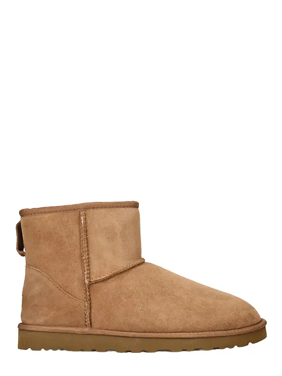 UGG Classic Ultra Mini Logo-patch Ankle Boots - Tan