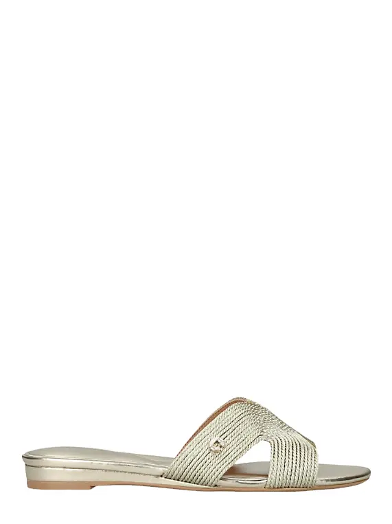 Carvela Gala Rope-effect Woven Sandals - Gold