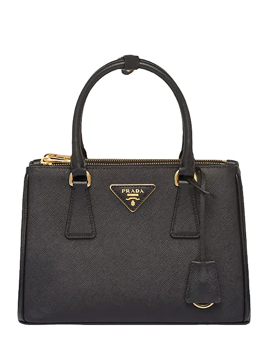 Prada Galleria Saffiano Leather Tote Bag - Black