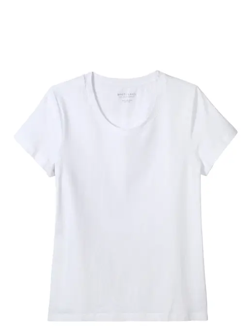 THE WHITE COMPANY Essential Short Sleeve T-shirt - White