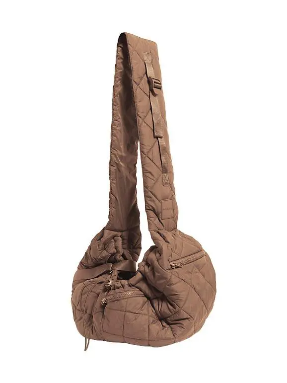 MAXBONE Quilted Woven Sling Dog Carrier - Camel