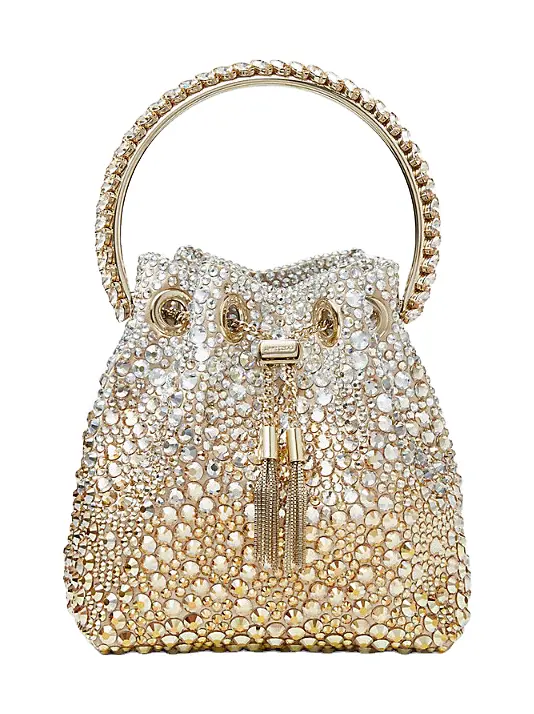 JIMMY CHOO Bon Bon Top-handle Bag - Gold/silver