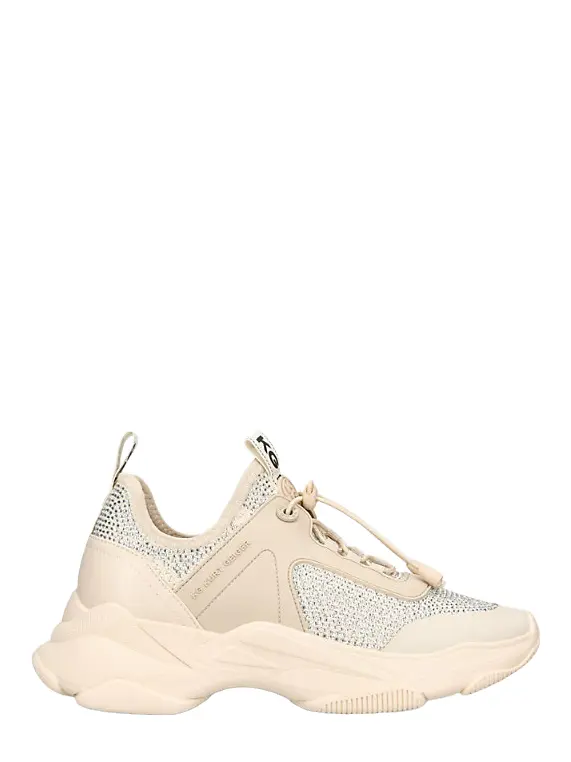 Kurt Geiger Leighton Gem Crystal-embellished Trainers - Bone