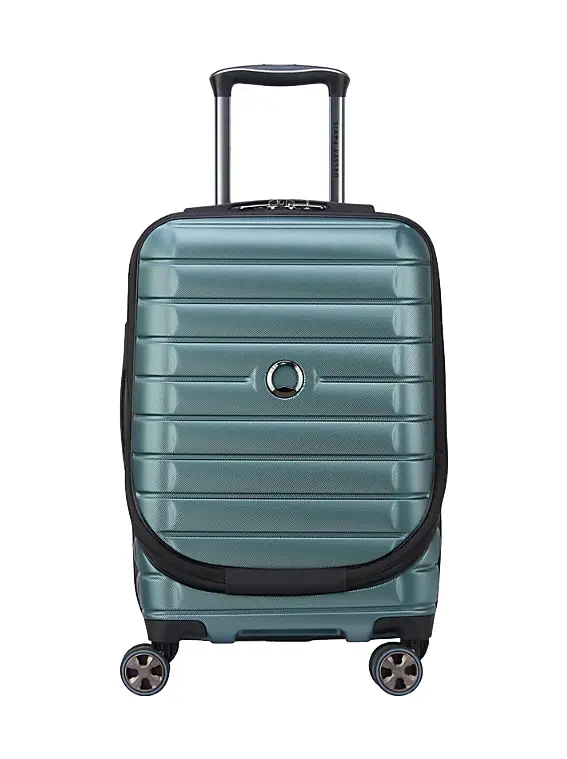 DELSEY Front Pocket Suitcase 55cm - Green