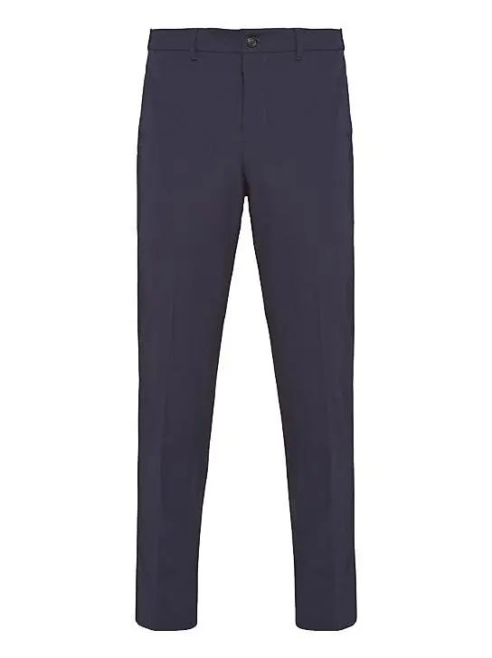 Prada Slim-fit Straight-leg Woven Trousers - Blue