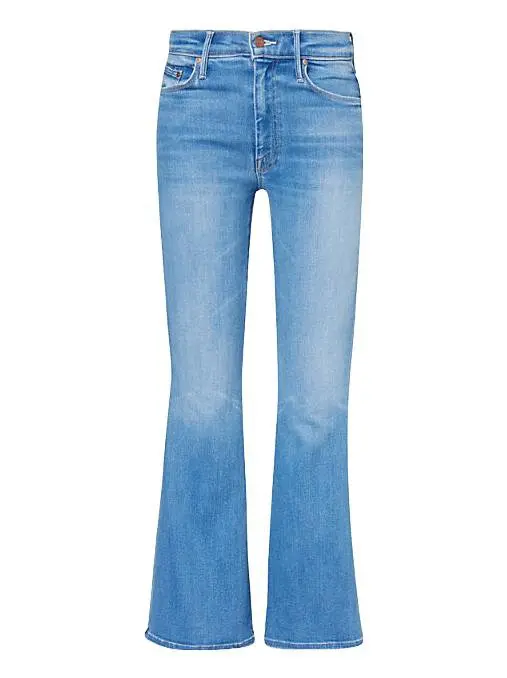 MOTHER Lil Weekender Flared-leg Stretch-denim Jeans - Layover