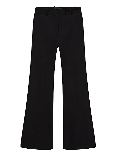 JOSEPH Tafira Mid-rise Slim-fit Trousers - Black
