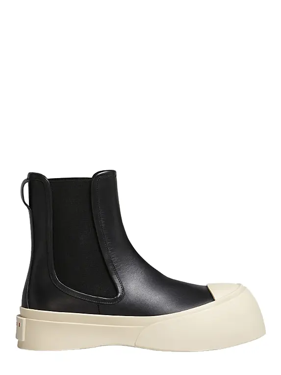 Marni Pablo Chunky-sole Leather Ankle Boots - Black
