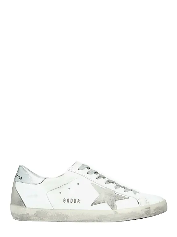 Golden Goose Superstar Distressed Leather Low-top Trainers - White/oth