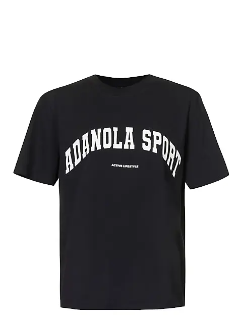 ADANOLA Core Relaxed-fit Cotton-jersey T-shirt - Black