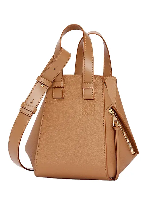 Loewe Small Hammock Leather Shoulder Bag - Toffee