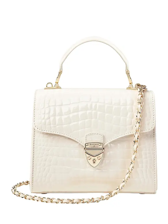 ASPINAL OF LONDON Mayfair Medium Bag - Ivory