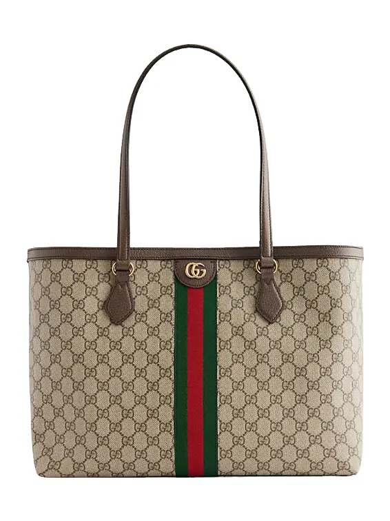 Gucci Ophidia Gg Supreme Coated-canvas Tote Bag - B.eb/n.acero/vrv