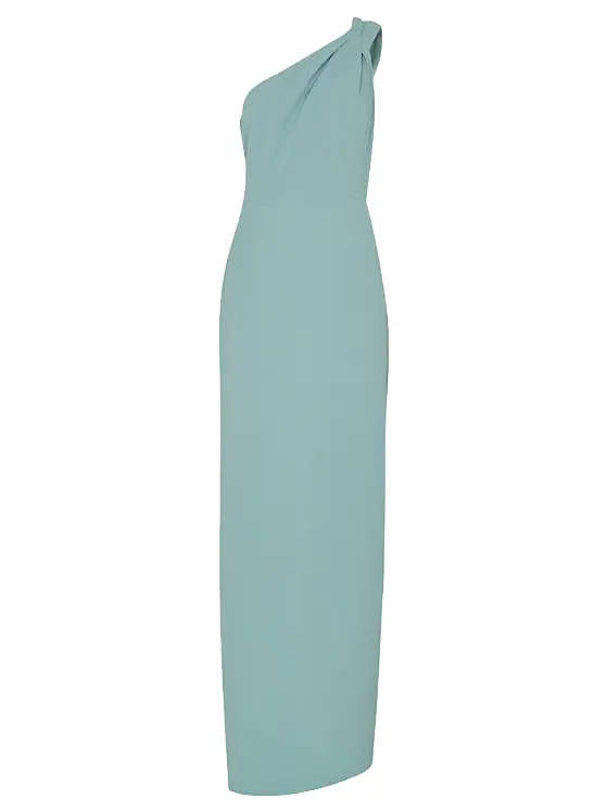 Whistles Bethan One-shoulder Maxi Dress - Light Green