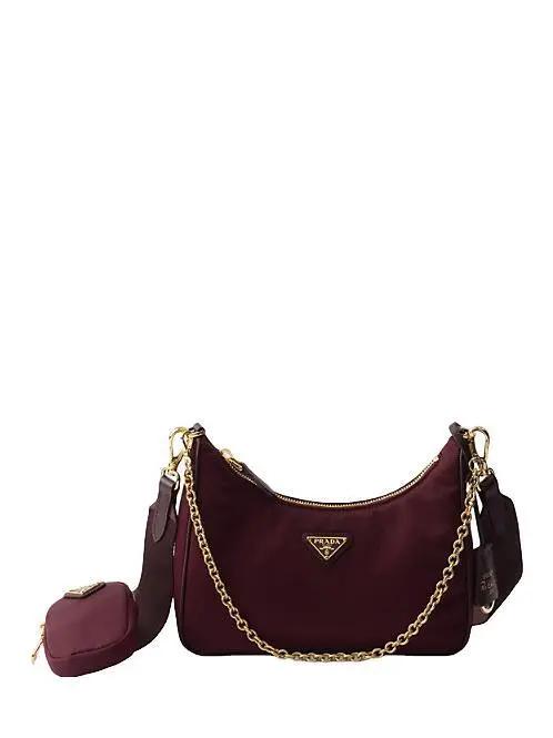 Prada Re-nylon 2005 Shoulder Bag - Burgundy