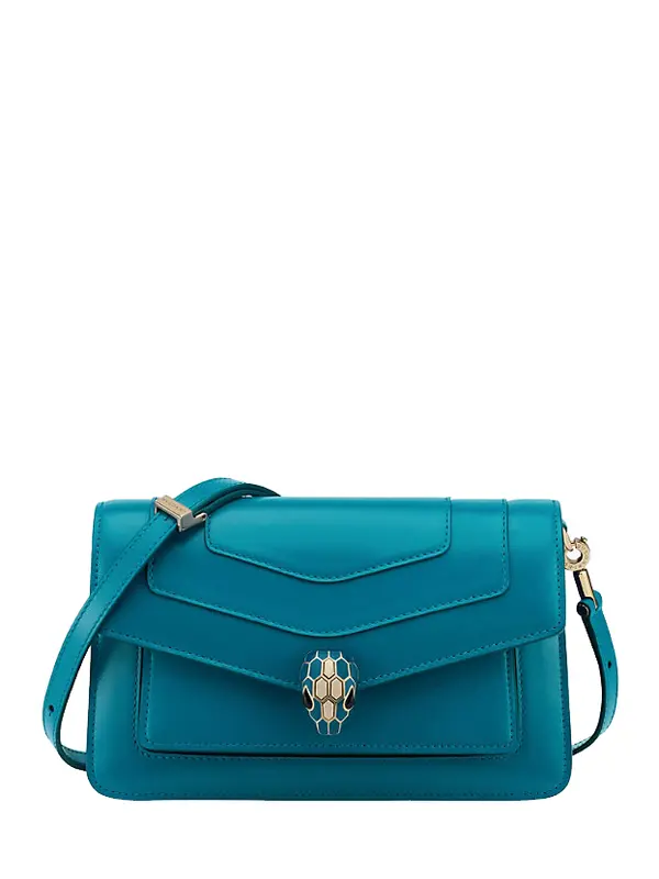 BVLGARI Serpenti Forever East-west Shoulder Bag - Blue