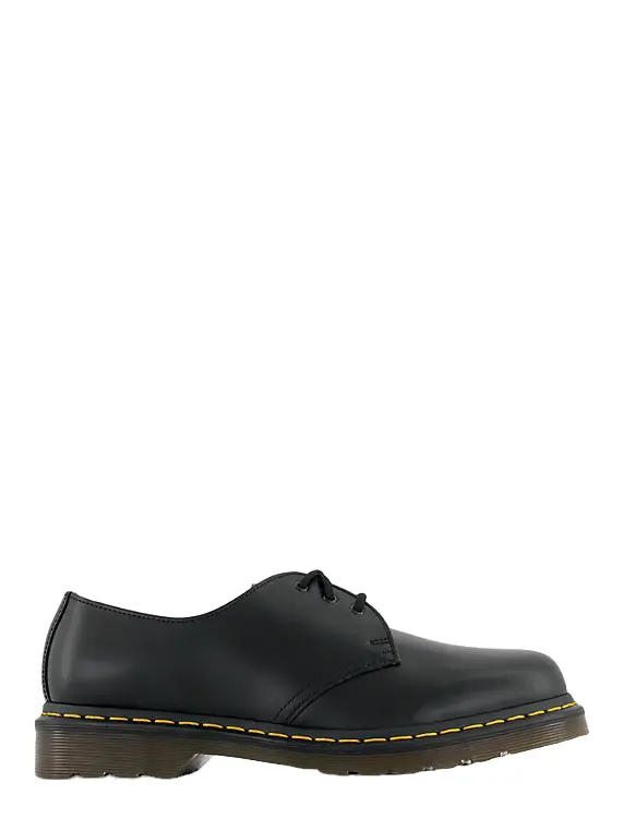Dr. Martens 3-eyelet Leather Shoes - Black Leather