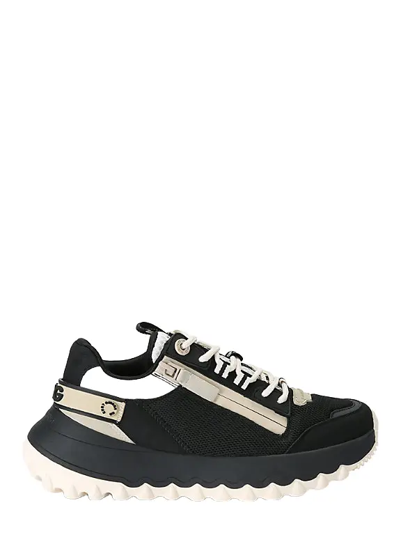 Kurt Geiger Logo-print Faux-leather Low-top Trainers - Black/comb