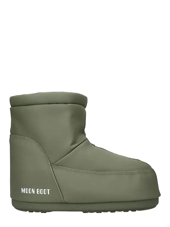 Moon Boot Icon Low Logo-print Boots - Khaki