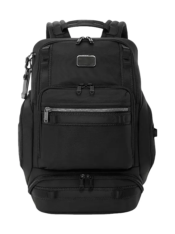 Tumi Renegade Ballistic-nylon Backpack With Front-pocket And Top-handle - Black