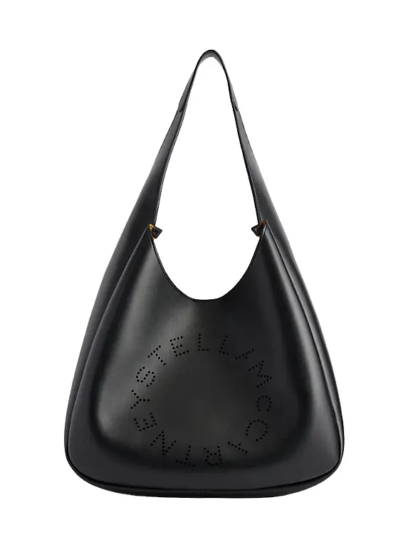 Stella McCartney Circle Faux-leather Shoulder Bag - Black
