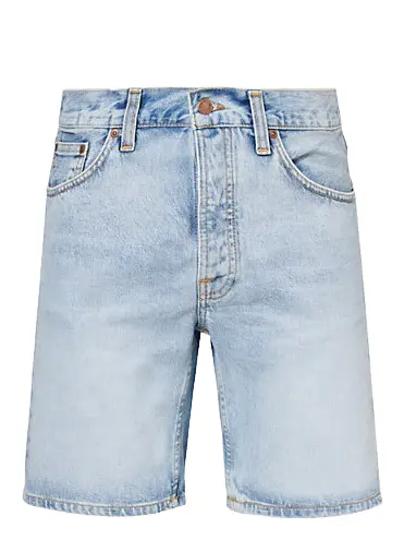 Nudie Jeans Regular-fit Denim Shorts With Brand Patch - Seasalt