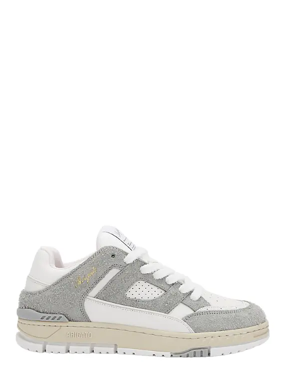 Axel Arigato Area Lo Brushed-suede And Leather Low-top Trainers - White/oth