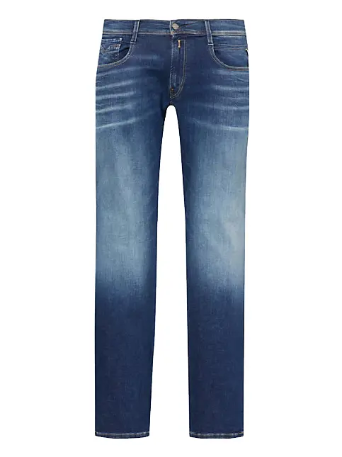 REPLAY Anbass Regular-fit Slim-leg Jeans - Dark Blue
