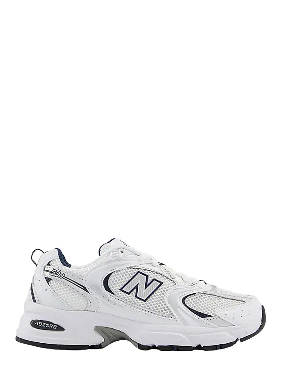 NEW BALANCE Mr530 Logo-embossed Low-top Trainers - White Blue