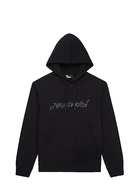 The Kooples Cotton Hooded Sweatshirt - Black
