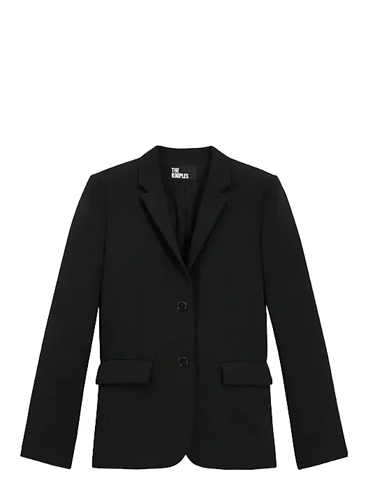 The Kooples Notched-lapel Stretch-woven Blazer - Bla01