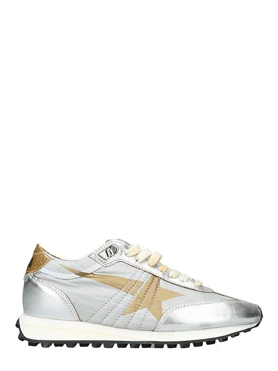 GOLDEN GOOSE Marathon 70138 Runner Low-top Trainers - Silver Com
