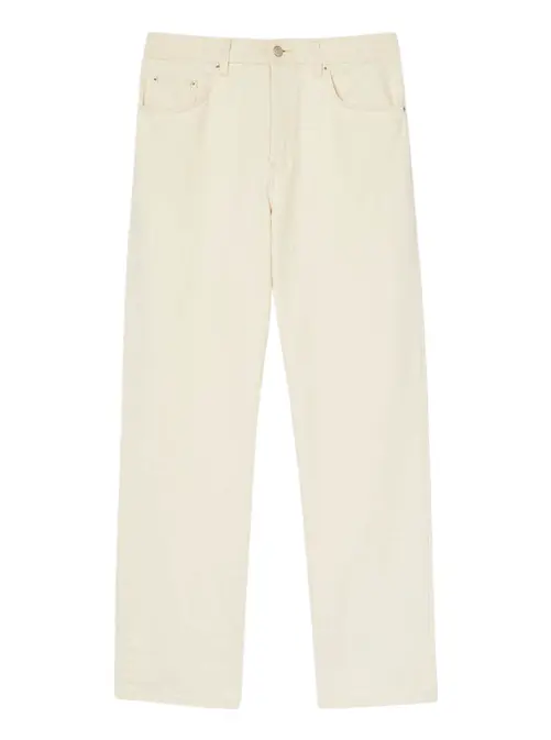 Sandro Straight-leg Cotton Jeans - Naturels