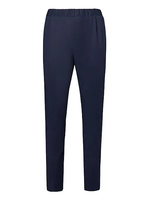 Paige Tapered-leg Stretch-woven Trousers - Dark Horizon