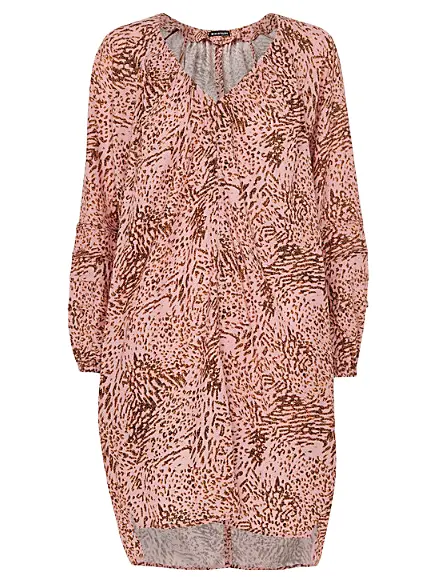 Whistles Animal Swirl Cocoon Woven Mini Dress - Multi-coloured