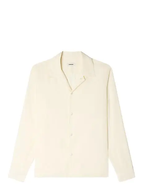 Sandro Spread-collar Woven Shirt - White