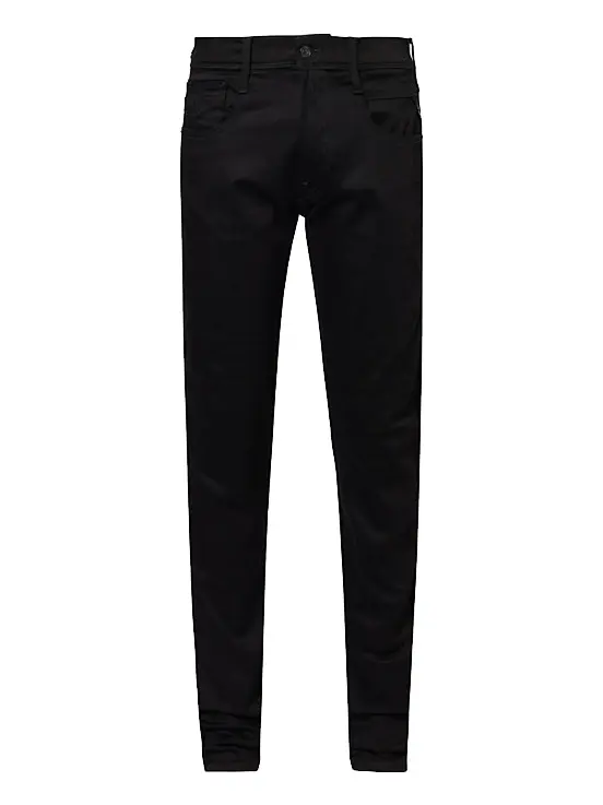 REPLAY Anbass Hyperflex Slim-fit Stretch-denim Jeans - Black