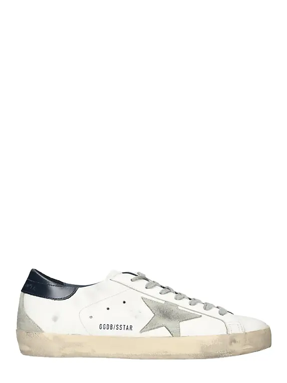 Golden Goose Superstar Star-appliqué Leather Low-top Trainers - White/navy