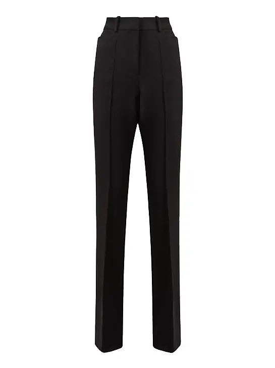 REISS Gabi Slim-leg Trousers - Black