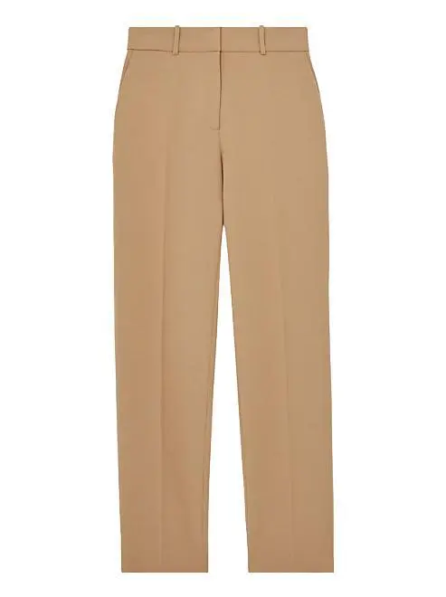 REISS Gabi Slim-leg Trousers - Camel