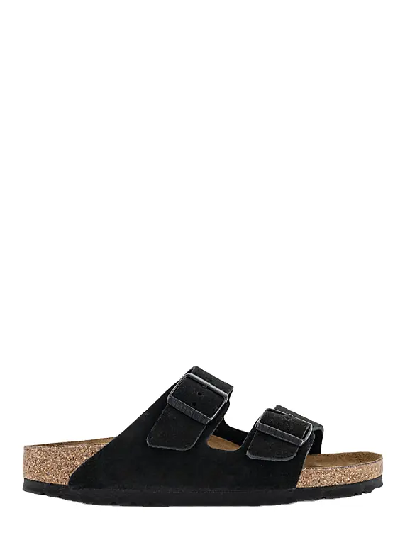 BIRKENSTOCK Arizona Two-strap Suede Sandals - Suede Black