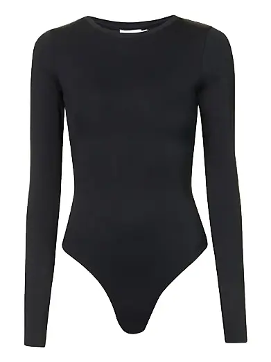 Good American Long-sleeved Jersey Body - Black001