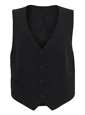 ALLSAINTS Aleida V-neck Waistcoat - Black