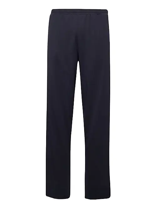 Zimmerli Relaxed-fit Cotton Trousers - Navy