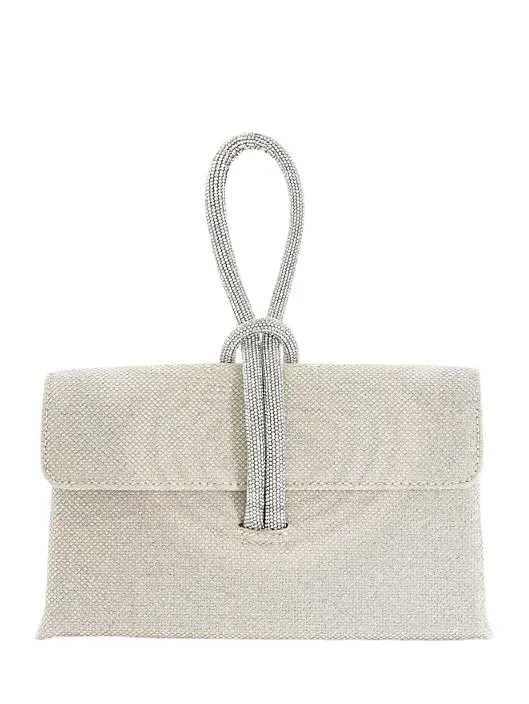 DUNE Brynie Woven Top-handle Bag - Gold-fabric