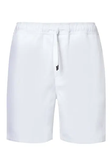Derek Rose Sydney Linen Shorts - White
