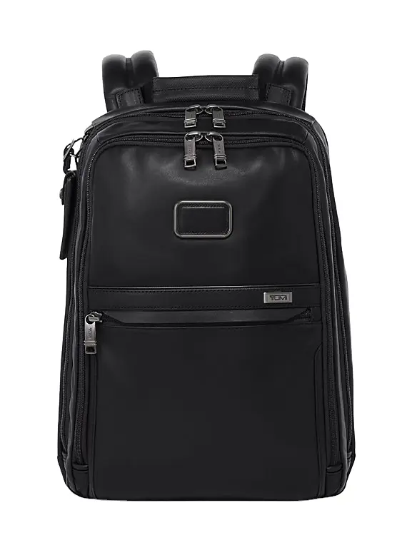 Tumi Alpha 3 Slim Leather Backpack - Black