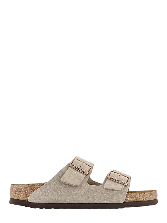 BIRKENSTOCK Arizona Double-strap Suede Sandals - Suede Taupe